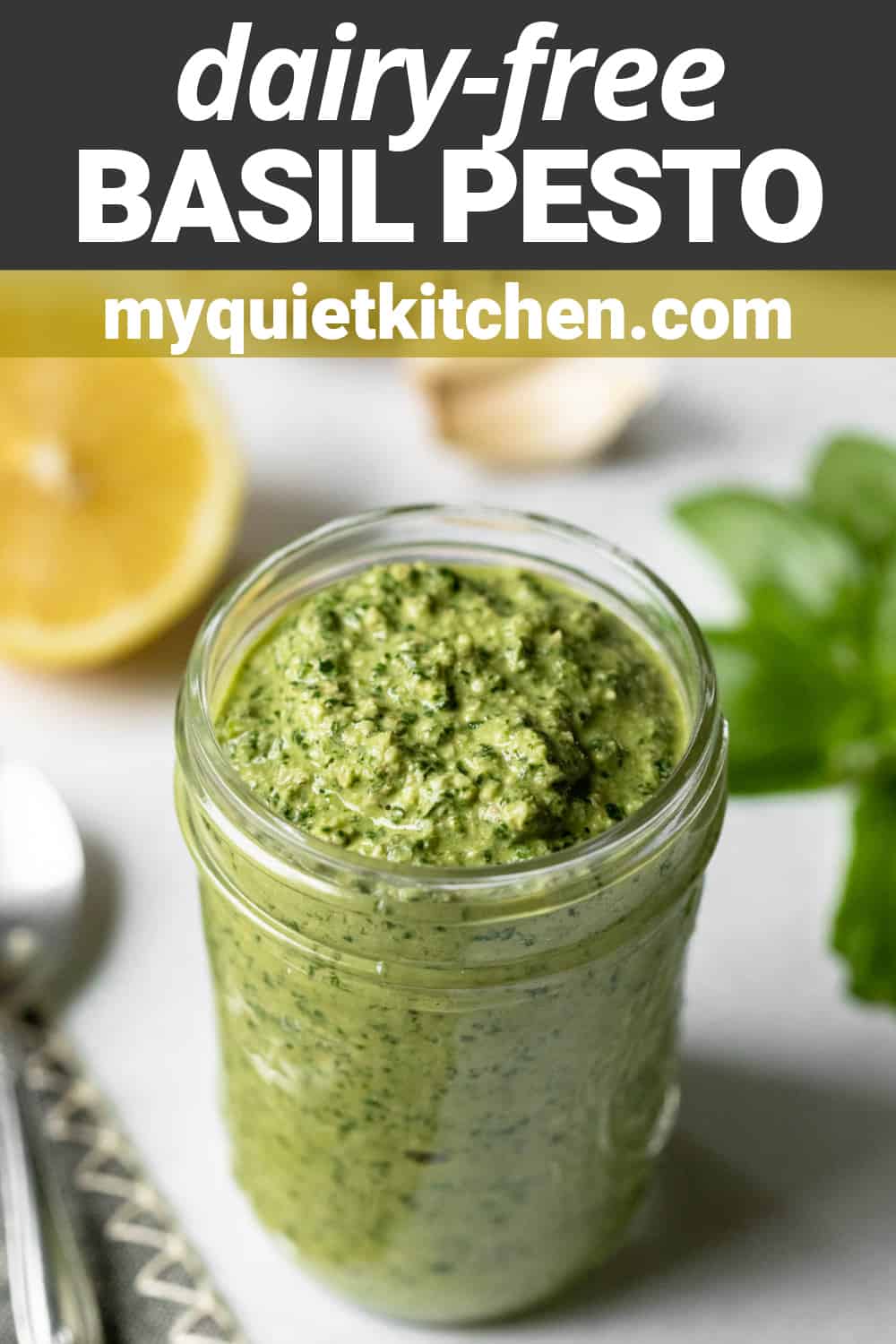Vegan Pesto (Oil-free Option) - My Quiet Kitchen