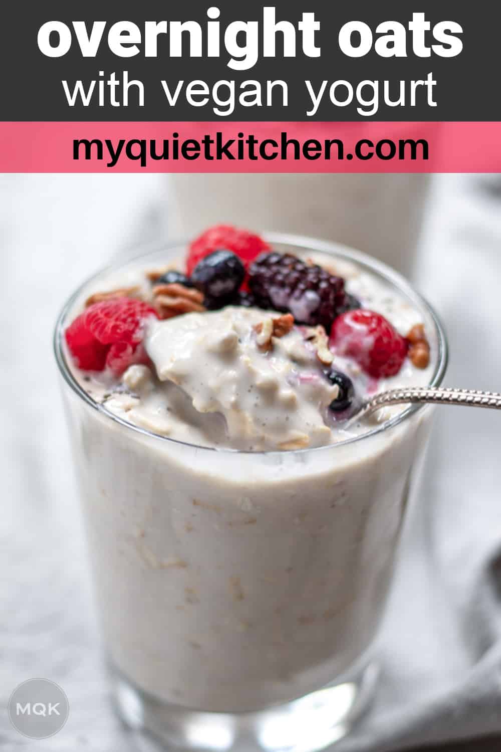 Easy Oats With Yogurt (No Milk) - My Quiet Kitchen