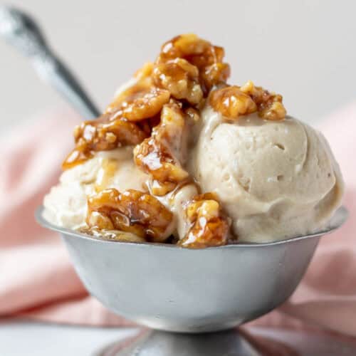 Nice Cream With Maple Wet Walnuts - My Quiet Kitchen