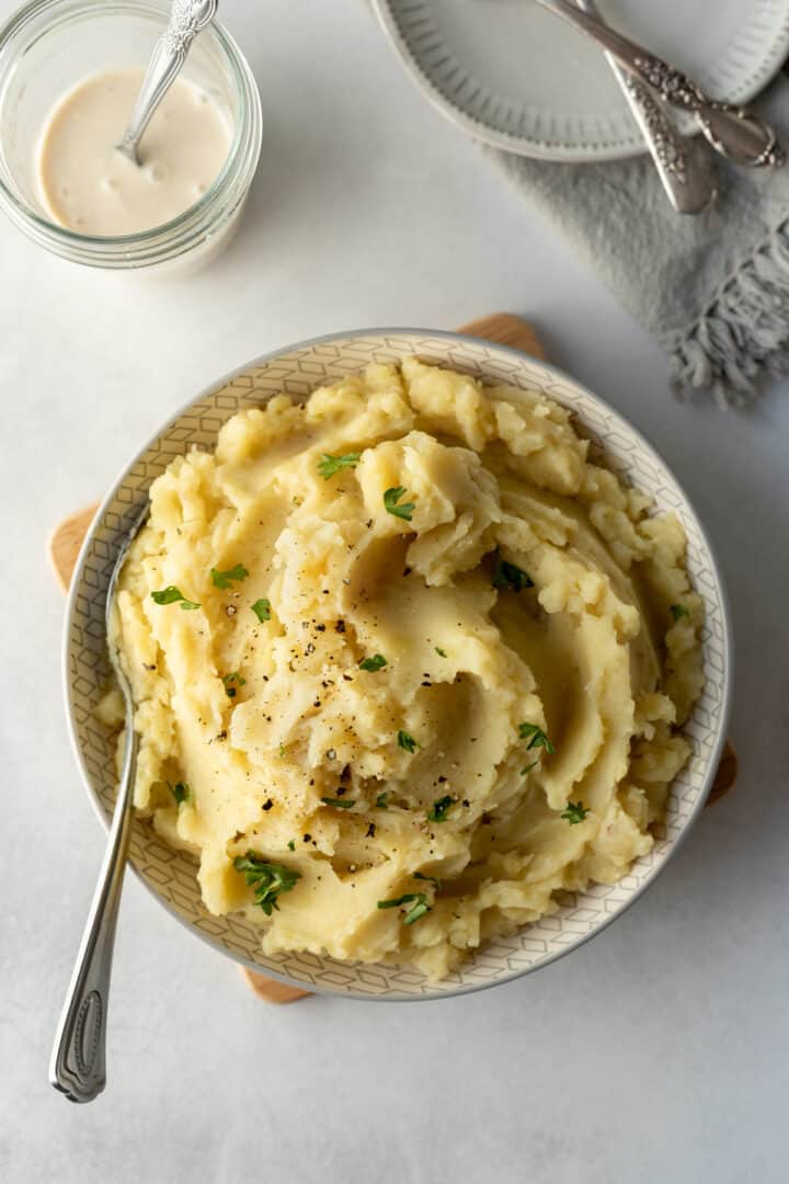 Vegan Mashed Potatoes Without Butter or Milk! - My Quiet Kitchen