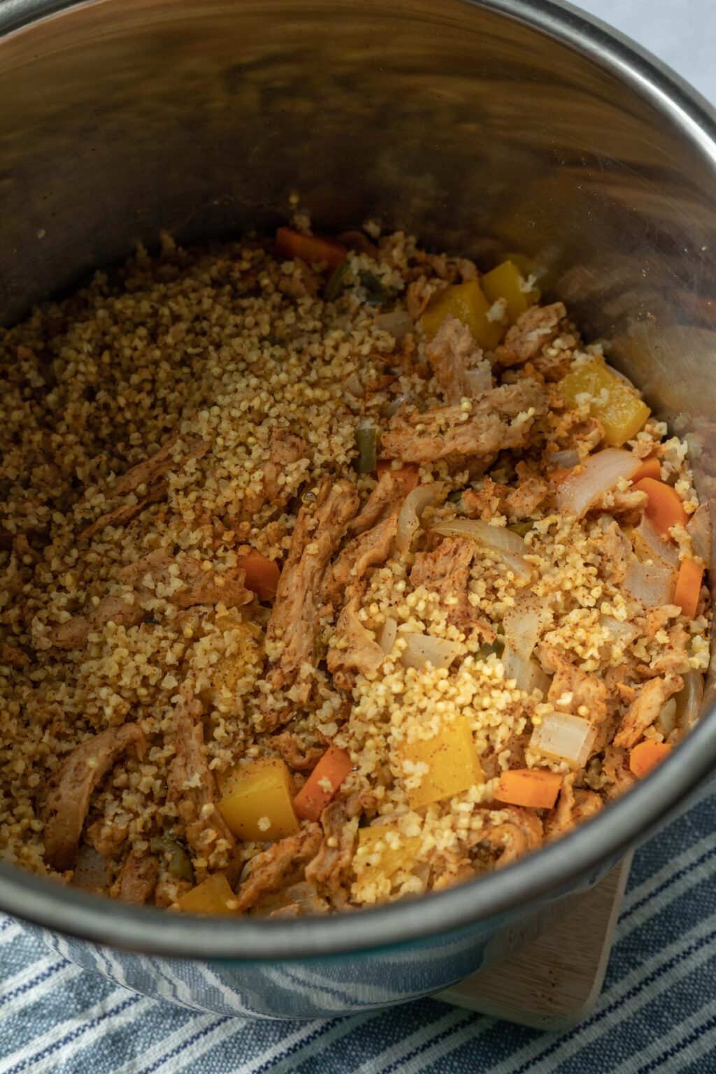 Instant Pot Millet With Vegetables - My Quiet Kitchen