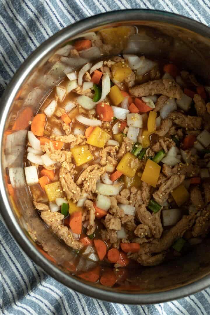 Instant Pot Millet With Vegetables - My Quiet Kitchen