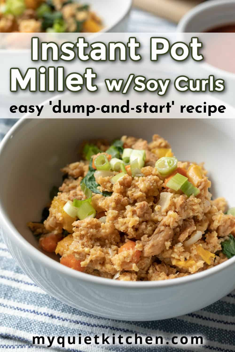 Instant Pot Millet With Vegetables - My Quiet Kitchen