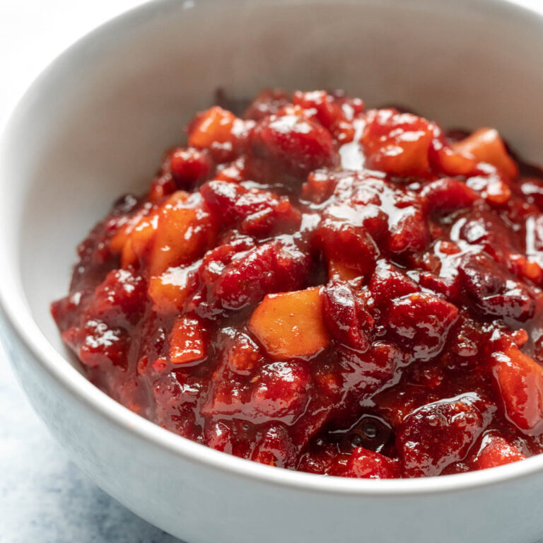 Apple Cranberry Compote - My Quiet Kitchen