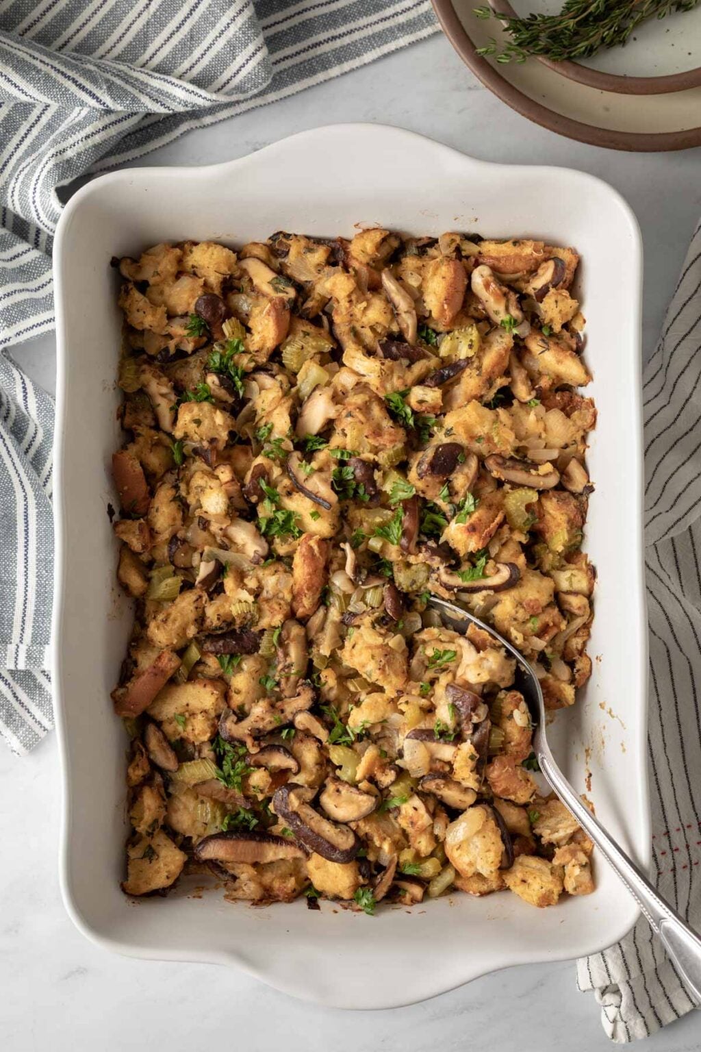 Vegan Mushroom Stuffing - My Quiet Kitchen