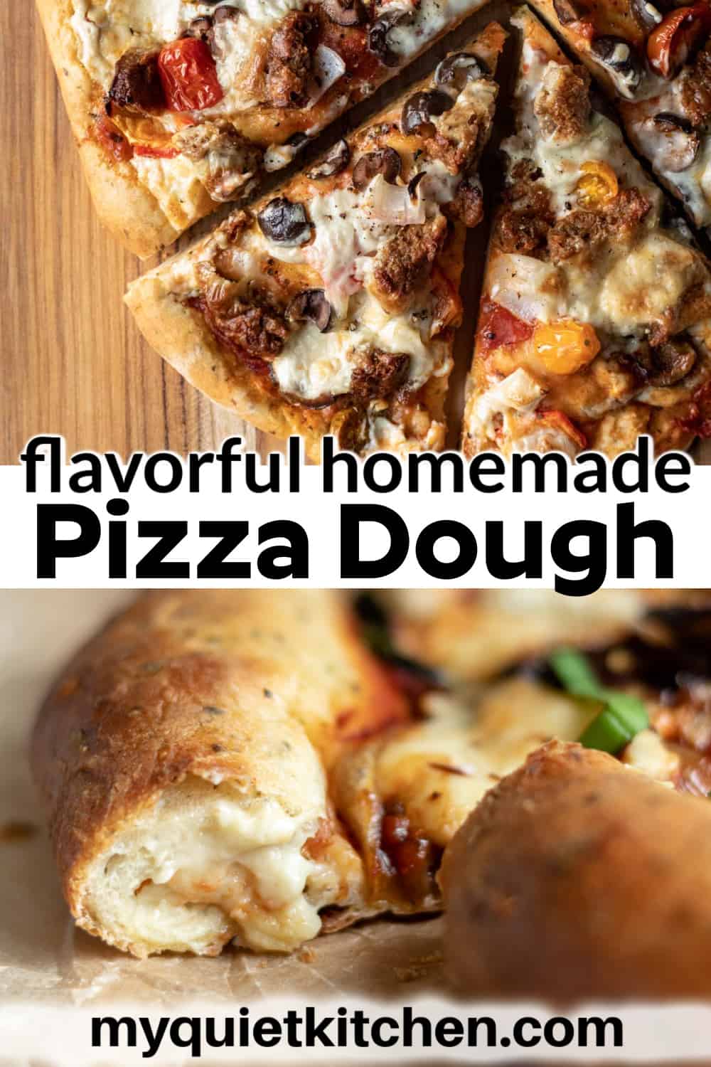 Vegan Pizza Dough With Garlic and Herbs - My Quiet Kitchen