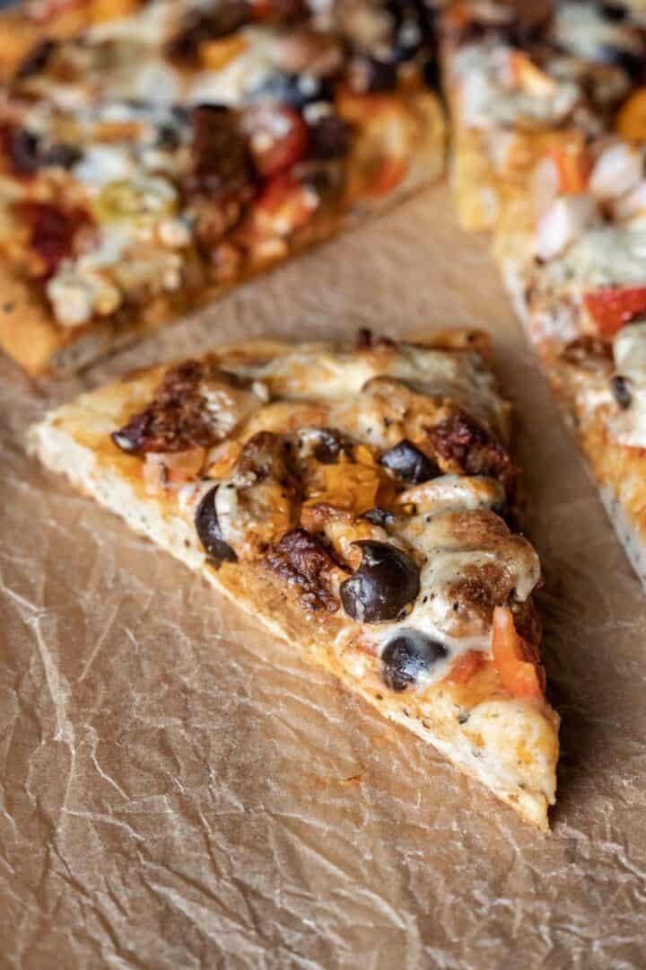 Vegan Pizza Dough With Garlic and Herbs - My Quiet Kitchen