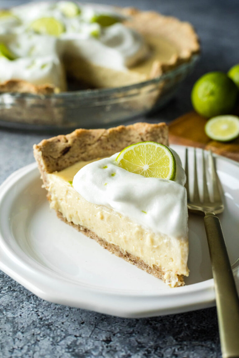 Vegan Key Lime Pie (No Coconut, Gluten-Free) - My Quiet Kitchen