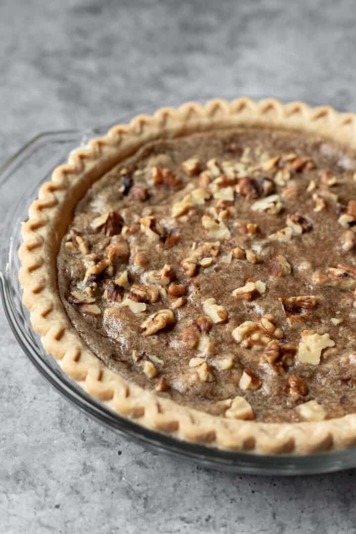 Vegan Walnut Pie - My Quiet Kitchen