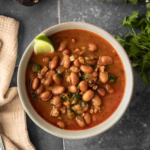 Vegetarian Charro Beans (Frijoles Charros) - My Quiet Kitchen