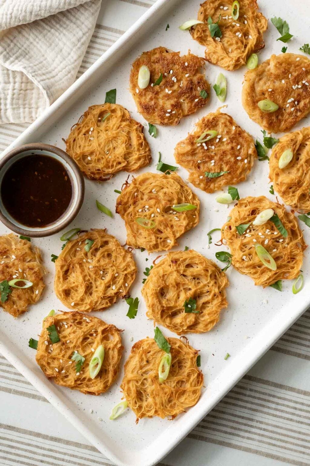 Vermicelli Noodle Pancakes - My Quiet Kitchen
