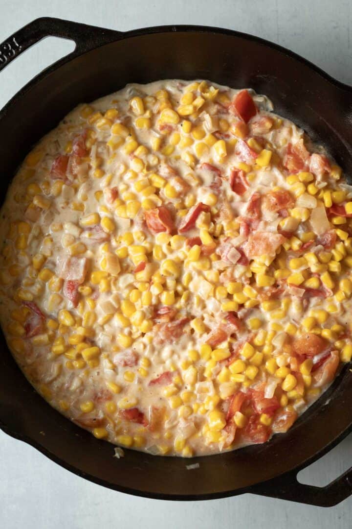 Pan-Fried Tofu With Corn, Tomato & Basil - My Quiet Kitchen