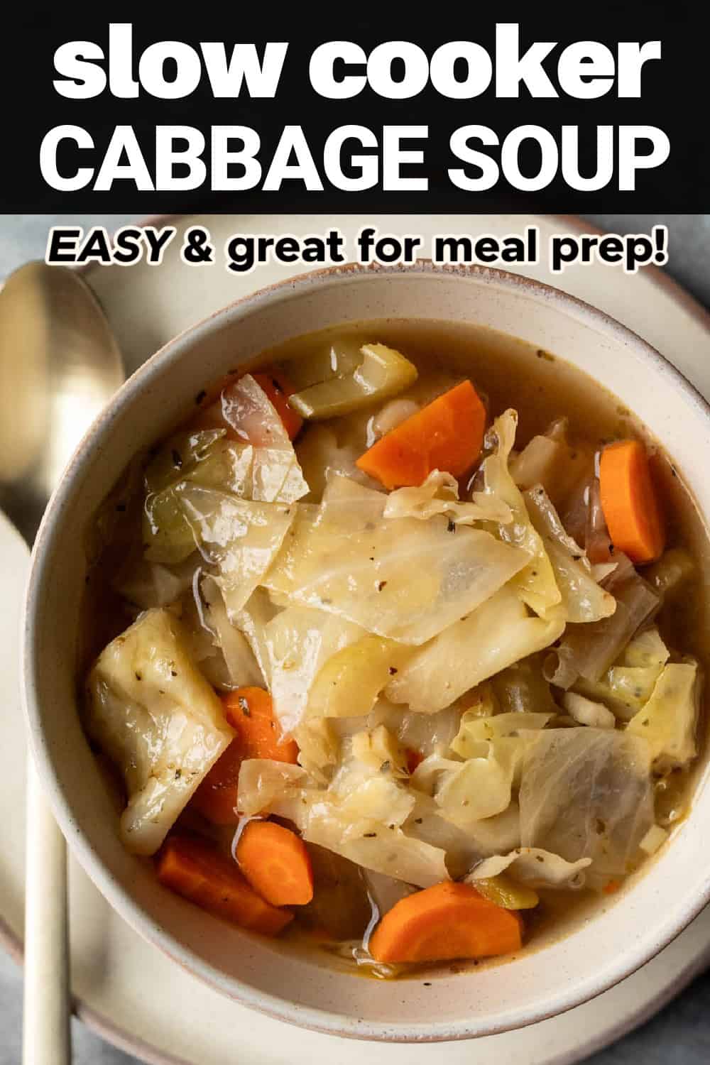 Crockpot Cabbage Soup - My Quiet Kitchen
