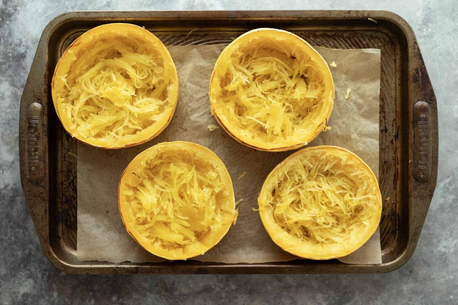 Stuffed Spaghetti Squash Rings - My Quiet Kitchen