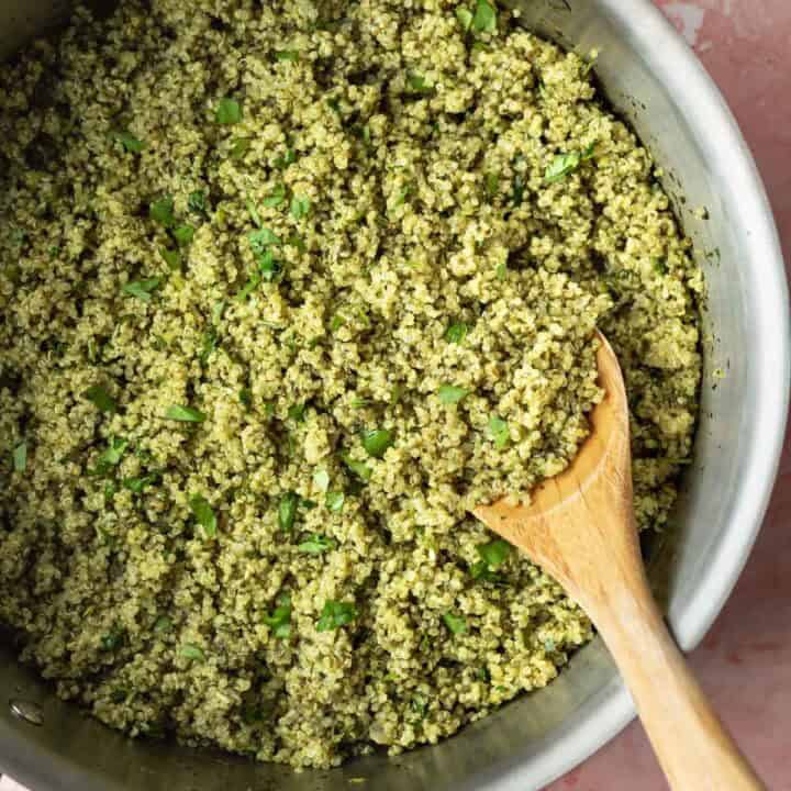 Mexican Green Quinoa - My Quiet Kitchen