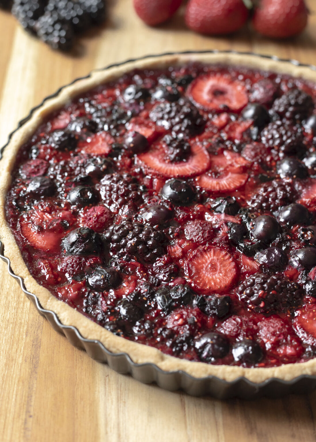 Mixed Berry Tart (Gluten-Free & Vegan) - My Quiet Kitchen